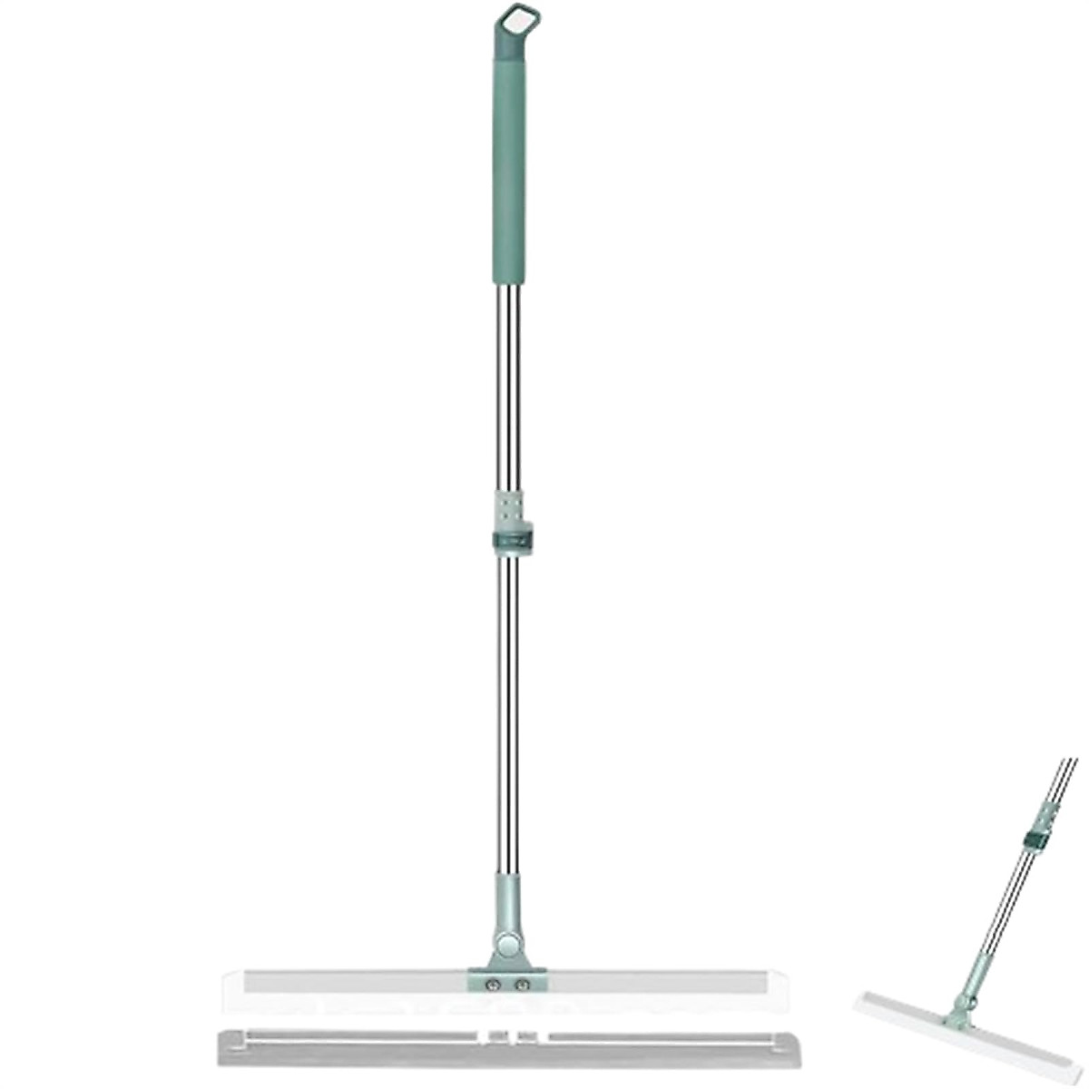 Retractable Silicone Floor Scraper, Retractable Silicone Floor Scraper Bathroom Wiper 35cm Silicone Ground Scrape, Retractable Magic Broom, Silicone Bathroom Wiper Broom-50cm