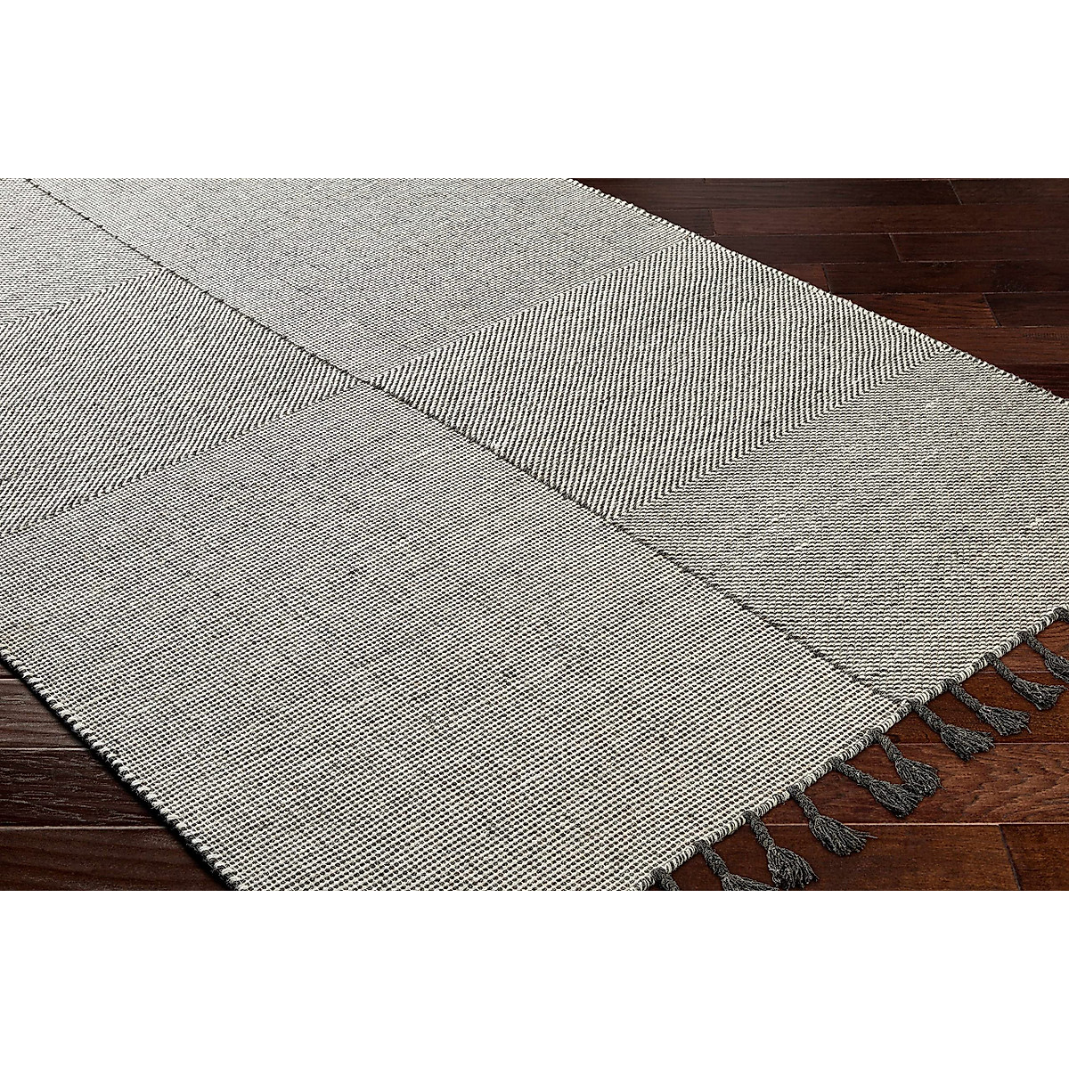 Hauteloom Abhay Wool Living Room, Bedroom Area Rug - Bohemian, Transitional - Light Gray, Taupe, Multi Brown - 8' x 10'