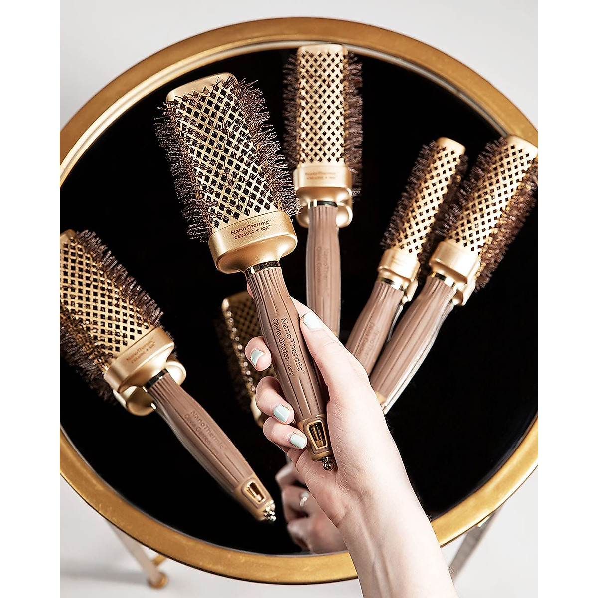 Olivia Garden NanoThermic Ceramic + Ion SQUARE Shaper Hairbrush