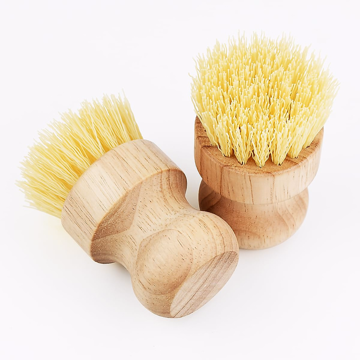 2 Pcs Dish Brush, Wood Dishes Scrub Brush, Pot Brush for Kitchen Cleaning Dishes Pots Pans (PP)
