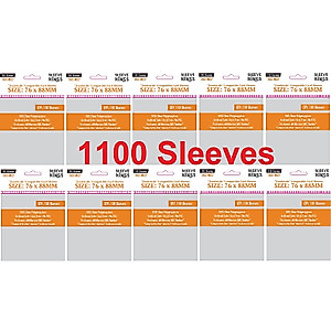 Sleeve Kings Zombicide Compatible Sleeves 76 X 88 mm (10x110 Pack, 1100 Sleeves)