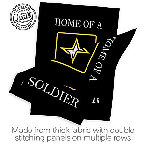 US Army Soldier Garden Flags Armed Forces Memorabilia Banner United State Wall Tapestry Americana Decorations Blue Star Remembrance Retire Outdoor Memorial Yard Veteran Gifts Made In USA