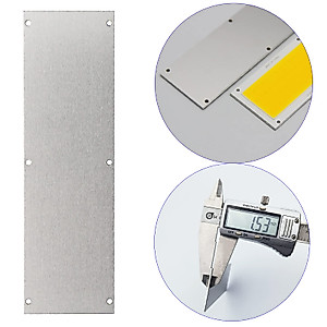 Symbuth 5 Pack COB LED Bar Lamp Module, 112-SMD LED Chip, 1600LM 16W LED Light Strip, DC 12V Input Bar Light Chip for DIY Car Lamp Auto Work Light, 4.7x1.4in Ultra-Thin LED Panel, Warm White 3000K