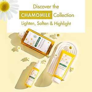 Klorane – Brightening Shampoo with Chamomile – Enhances Highlights & Brightens Blonde Hair – Hydrogen Peroxide, Ammonia, Silicone, Paraben & Sulfate Free – 13.5 fl. oz.