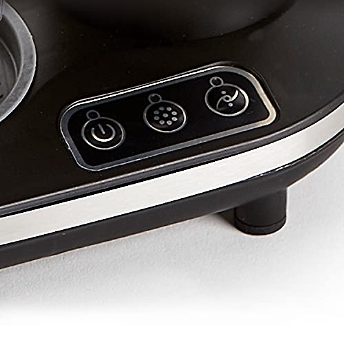 PowerXL Grind & Go, Automatic Single Serve Coffee Maker with Grinder Built-in and 16 oz. Travel Mug, Single Cup Drip Coffee Machine, Stainless Steel Blades, CL-004, Black