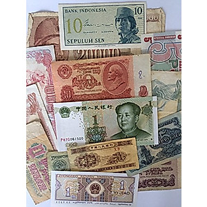 Lot of 18 Different Collectible Banknotes, Old and Uncirculated