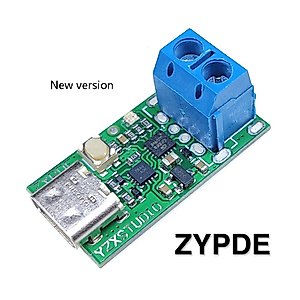 Acxico 1Pcs Type-C USB-C PD2.0 3.0 to DC USB Decoy Fast Charge Trigger Poll Detector Charging Module (ZY12PDN with Screw Terminal)