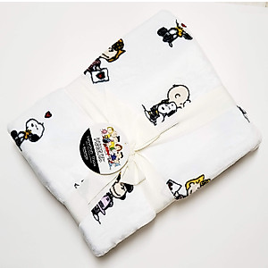 CHDENUO Peanuts Gang Snoopy Valentine's Love in The Cards Heart Throw Blanket