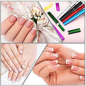 6 Pack Glass Nail Files with Case Crystal Glass Fingernail Files Double Sided Glass Nail File Mixed Color Manicure Set for Gentle Nail Care, 6 Colors