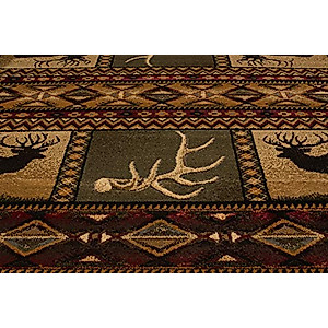 United Weavers of America Affinity Collection Hunter's Dream Rug - 1 ft. 10in. x 7ft. 2in., Brown, Decorative Rug, Lodge Style, Modern Indoor Rug