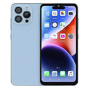 Zunate I14 Pro 3G Unlocked Smartphone, 6.53 Inch Large Screen, 4GB RAM 64GB ROM, Facial Unlocking Mobile Phone for Android 10.0, Dual 2 MP 8 MP Camera, Dual SIM Slot