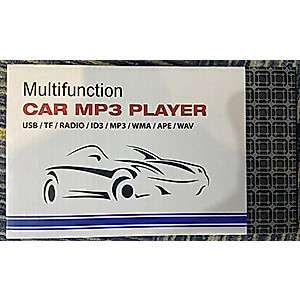 Car Radio Bluetooth Single DIN Car Stereo Audio, MP3 Player Car Stereo 1 DIN with Bluetooth Handsfree/ FM/ Dual USB/ TF/ AUX/ EQ/ Quick Charge, with Wireless Remote Control