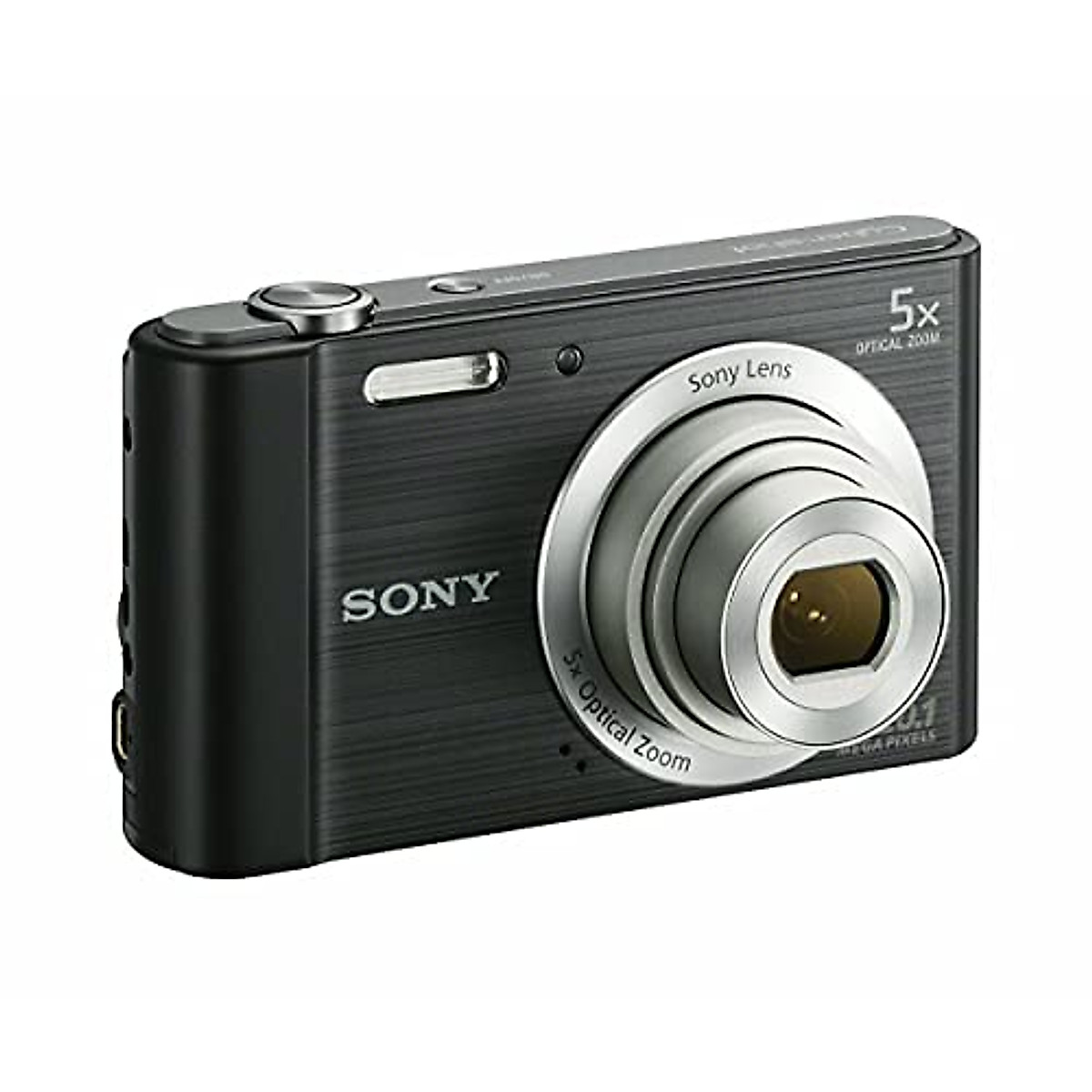 Sony Cyber-Shot W800 Compact Digital Camera (Black) with Lowepro Santiago 20 II Case and 32GB SD Card Bundle (3 Items)