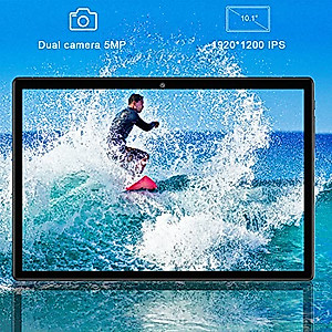 DUODUOGO Android 11.0 Tablet 10 Inch, Tablets with 4GB+64GB ROM 256 Expandable,1920 x 1200 HD IPS, Dual Camera, Bluetooth,FM, WiFi Only Tablet, DGO-S9 (Blue)