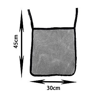 Dogxiong 2 Pack Portable Stroller Hanging Bag, Baby Stroller Organizer Bag, Multifunctional Large Capacity Storage Container Bag for Diaper Bottle Toy, Stroller Hanging Storage Net Bag