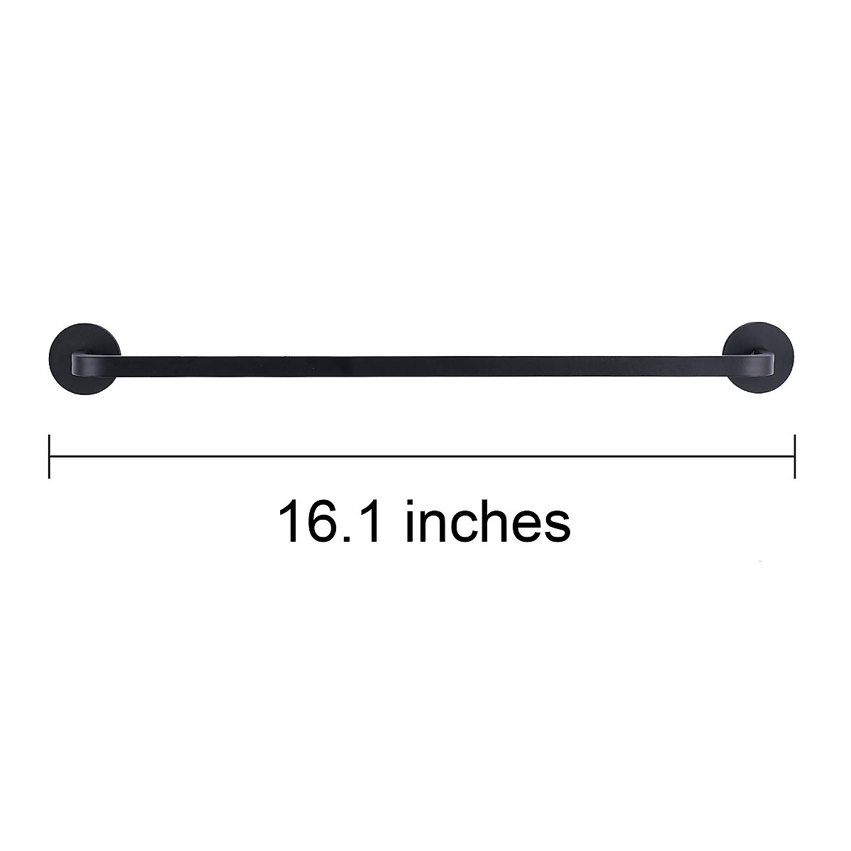 16 Inches Magnetic Towel Bar for Refrigerator, Magnetic Towel Holder Towel Hook Hanger for Fridge, Kitchen Stove, Oven, Dishwasher, Sink Laundry Washing Machine Black