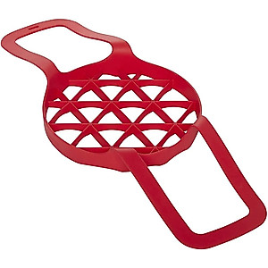 Instant Pot Official Silicone Bakeware Sling - Multi-Use, Heat-Resistant, BPA-Free, Compatible with 6-Quart and 8-Quart Cookers, Red - Ideal for Lifting, Roasting, and Healthier Cooking