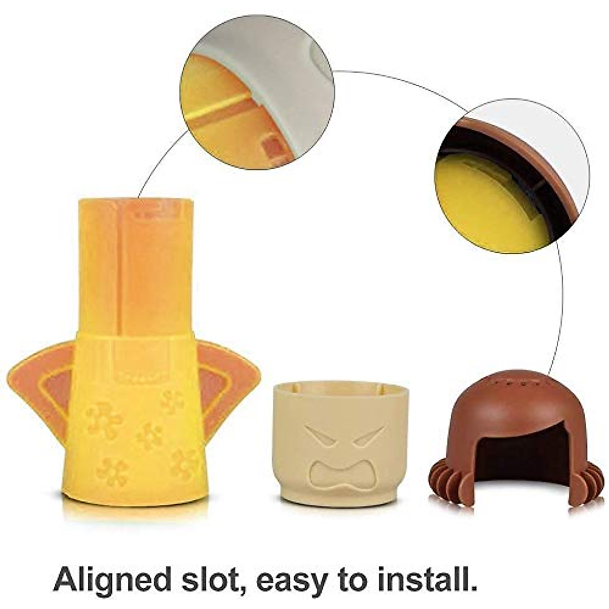 TOPIST Angry Mama Microwave Cleaner Angry Mom Microwave Oven Steam Cleaner and Disinfects With Vinegar and Water for Kitchens, Steamer Cleaning Equipment Cleans the Crud in Minutes (Yellow)