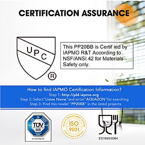 PUREPLUS 5 Micron 20" x 4.5" Whole House Sediment Home Water Filter Replacement Cartridge, Compatible with FPMB5-20, AP810-2, 155358-43, SDC-45-2005, 2PP20BB1M, P5-20, FP25B, 2 Pack