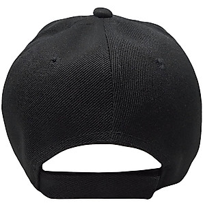 Trade Winds USMC Marines Seal 3-D Emblem EGA Marine Black Acrylic Adjustable Embroidered Baseball Hat Cap - Officially Licensed