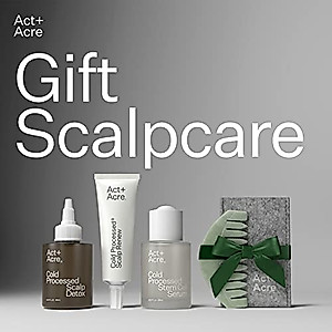 Act+Acre Cold Processed Apple Stem Cell Serum - Promotes Growth and Lessens Hair Loss - Soothes and Hydrates the Scalp - Sulphate and Paraben Free - Aloe Vera for Improved Scalp Health.