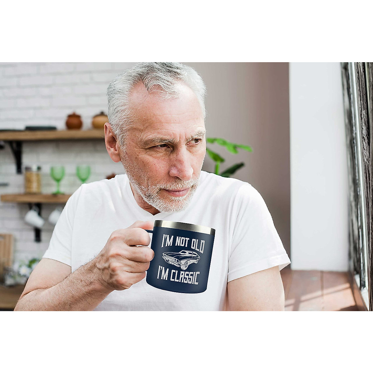 AMAZPRINTS Christmas Gifts for Dad, Grandpa, Him from Daughter, Son - Dad Gifts for Christmas - Birthday Gifts for Men - Retirement Gifts - Dad Birthday Gift for 40th 50th 60th 70th 80th 14oz Navy