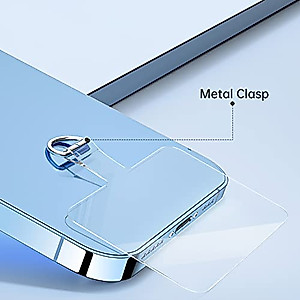 MOHOPE Universal Crossbody Phone Lanyard, Phone Lanyards for Around The Neck, Anti Loss, Soft Touch Nylon Phone Strap Crossbody with One Touch Clasp and Compatible with Most Smartphones(Silver)