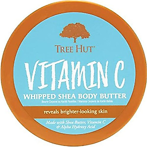 Tree Hut Vitamin C Shea Sugar Scrub And Body Lotion Set! Formulated With Certified Shea Butter, Vitamin C and Alpha Hydroxy Acid! That Leaves Skin Feeling Soft & Smooth! (Vitamin C Set),2 Piece Set