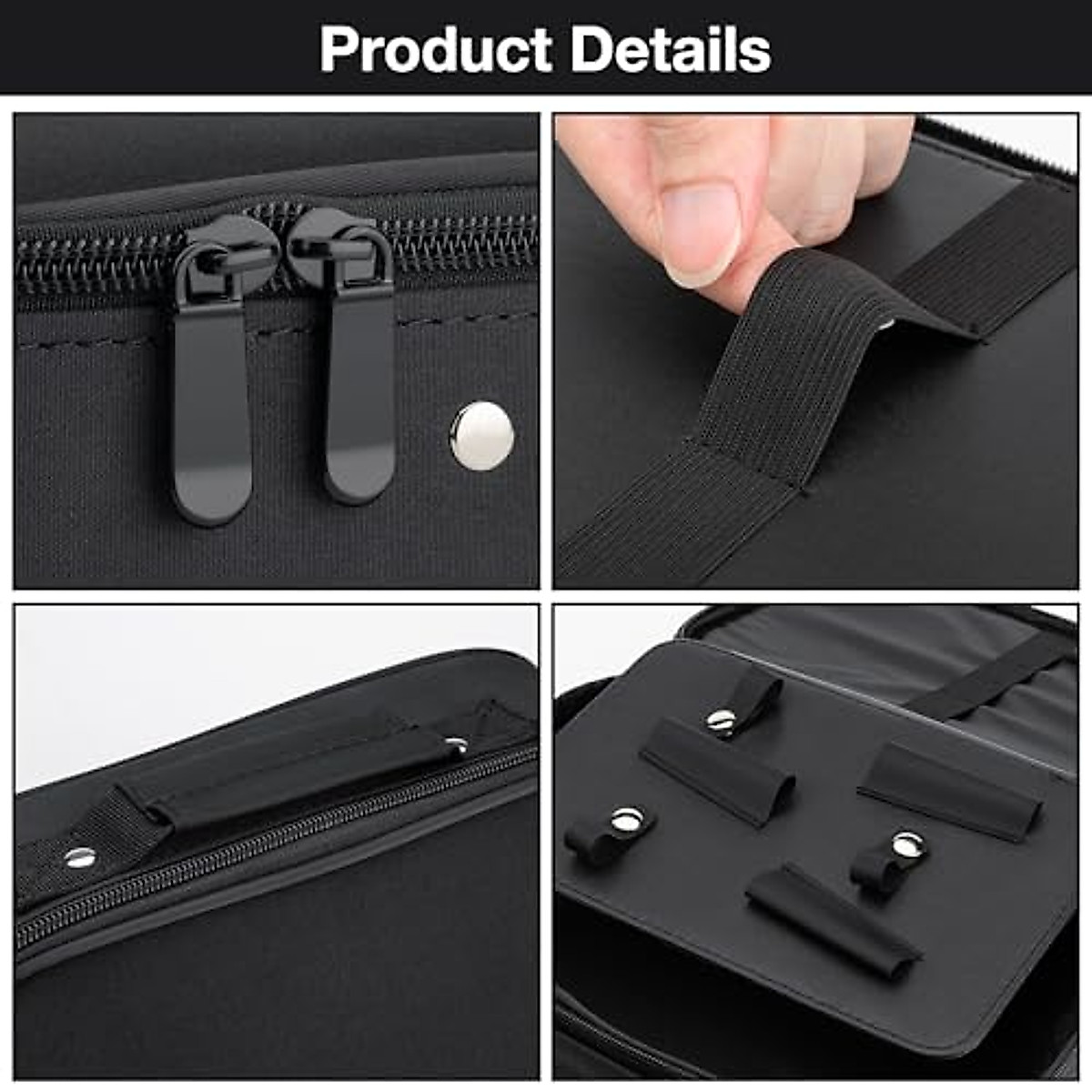 Noverlife Hair Clipper Case, Small Baber Bag for Scissors Clippers Trimmers & Haircut Kits, Barber Tools Storage Bag for Hairstylist Supplies & Grooming Kits, Hairdresser Organizer Bag Travel Case