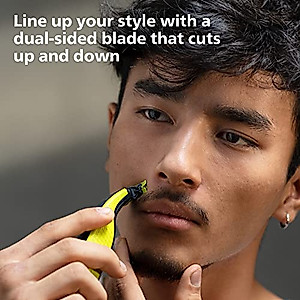 Philips Norelco OneBlade Hybrid Electric Trimmer and Shaver, Frustration Free Packaging, QP2520/90