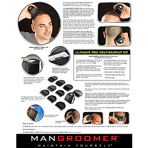 MANGROOMER The Looking Good Bundle Self-Haircut Kit Nose & Ear Hair Trimmer