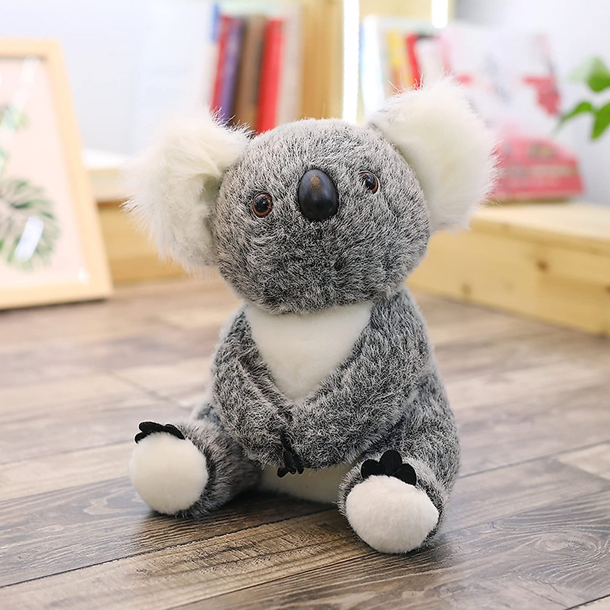 BSVOME Koala Bear Stuffed Plush Animal Simulation Koala Doll Toy Gift (Gray, 11inch)