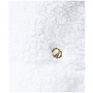 Nautica Women's Mock Neck Sherpa Sweater, Bright White, Medium