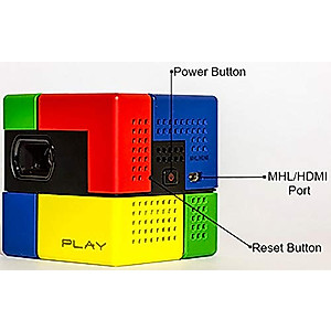 SK UO Smart Beam, Portable Mini Projector, Compatible with iOS/Android (1.80-inch, Art)