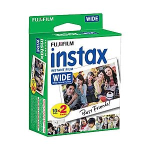 Fujifilm Instax Wide 300 Instant Camera + Fujifilm Instax Wide Instant Film Twin Pack (16385995) + Energizer Batteries (4 Pack) + Case for Fuji Wide 300 Camera