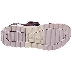 Merrell Women's Alpine Cush Backstrap Wedge Sandal, Burgundy, 7