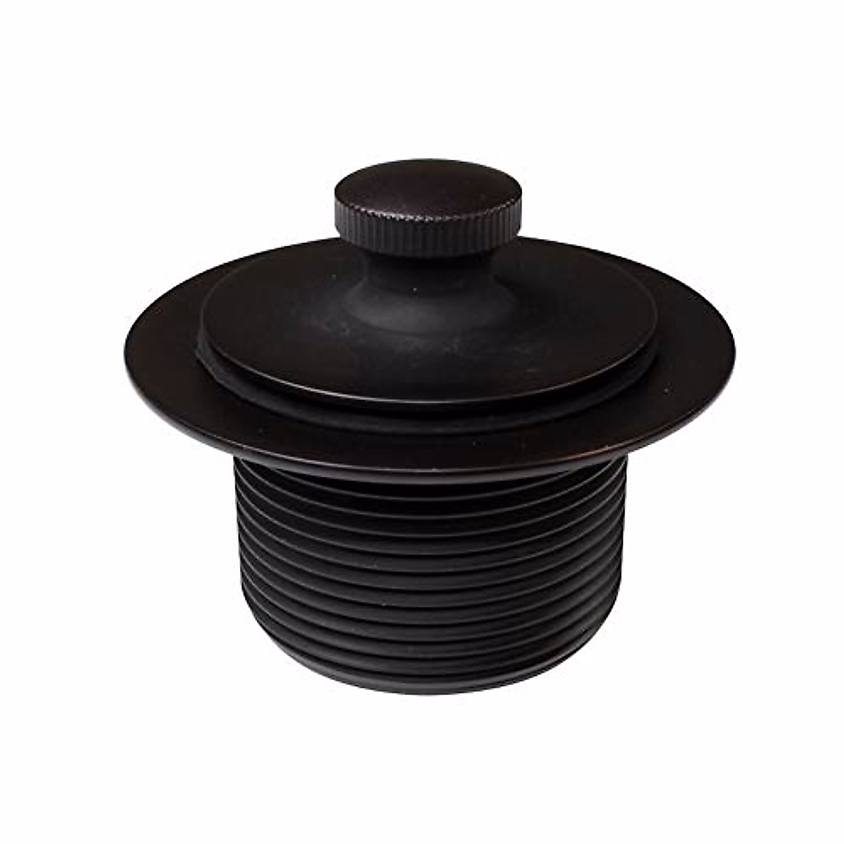 Westbrass D94H-12 1-1/2" NPSM Coarse Thread Twist & Close Bathtub Drain with Illusionary No-Hole Overflow Faceplate, Oil Rubbed Bronze