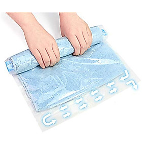 Ranvi 10 Travel Storage Bags for Clothing-Compression Bags for Travel-No Vacuum or Pump Bags-Save Space in Luggage Accessories(Large)