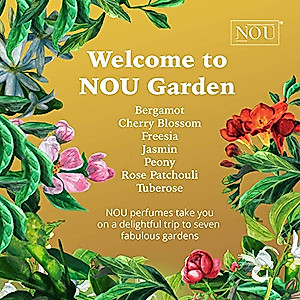 NOU Jasminum Floral Perfume with Sweet Fruity Notes Natural Perfume for Women with Essential Oils Fresh Smelling 1.7 fl oz EDP