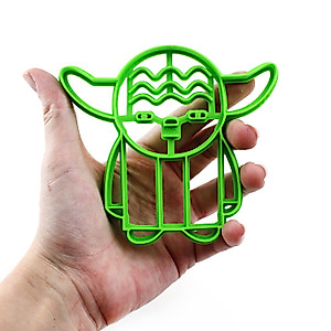 Cookie Cutter by 3DForme, For Yoda Serias Baking Cake Fondant Frame Mold for Buscuit, Set 2 Piece, Color May Vary Made in Ukraine