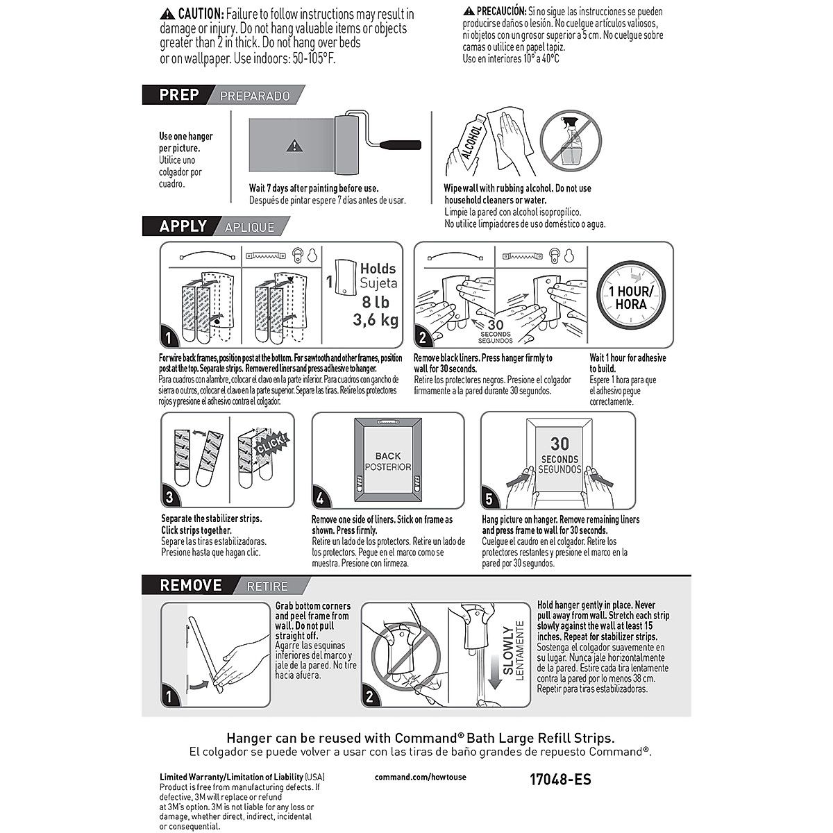 Command Universal Frame Hangers, Damage Free Hanging Picture Hangers, No Tools Frame Hanger for Living Spaces, 1 Metal Picture Frame Hanger and 4 Large Command Strips