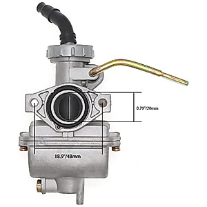 PZ20 Carburetor for tao tao 125 110 90 70 50 ATV Dirt Bike Baja Kazuma Go Kart 4-stroke engine With Inlet Pipe Manifold Kit