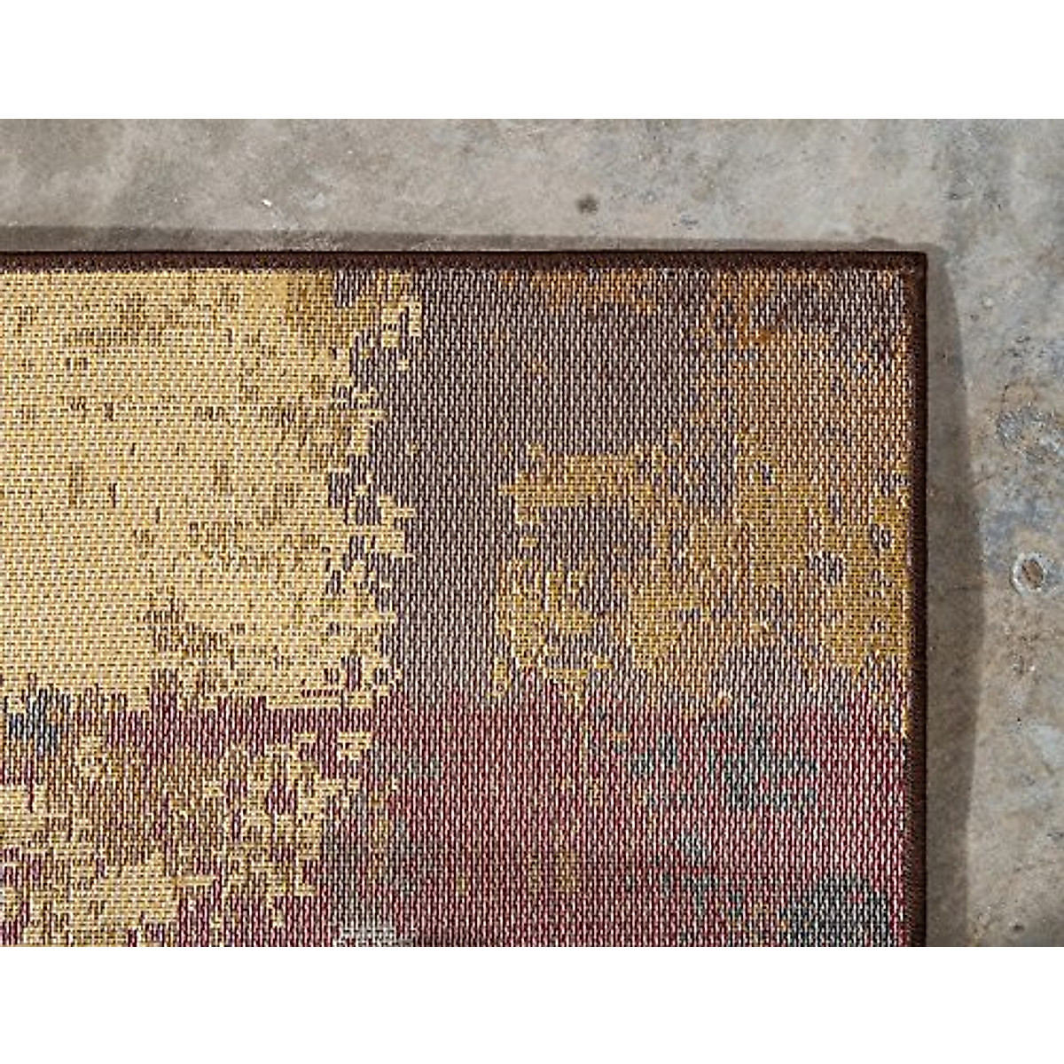 Unique Loom Barista Collection Area Rug - Catuai (5' 1" x 8' Rectangle, Multi/ Brown)