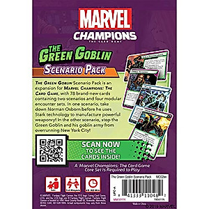 Marvel Champions The Card Game The Green Goblin SCENARIO PACK - Superhero Strategy Game, Cooperative Game for Kids and Adults, Ages 14+, 1-4 Players, 45-90 Min Playtime, Made by Fantasy Flight Games