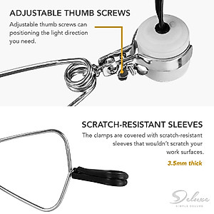 Simple Deluxe Reptile Dome Light Clamp Lamp Fixture with 5.5 Inch Aluminum Reflector for Amphibian Pet Terrariums Habitat (no Bulb Included), Black