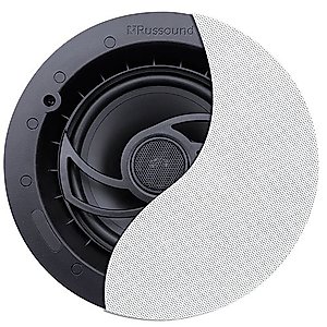Russound RSF-620 2-Way in-Ceiling/in-Wall High Resolution Speaker with 6.5-Inch Woofer and Edgeless Grille (Black)