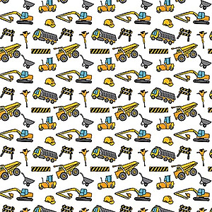 Stesha Party Construction Birthday Gift Wrapping Paper - Folded Flat 30 x 20 Inch (3 Sheets)