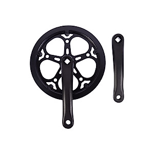 BESPORTBLE Single Crankset MTB Crankset 52T 170mm Crank Arm Mountain Bike Crankset for Single Bike, Road Bicycle, Fixed Gear