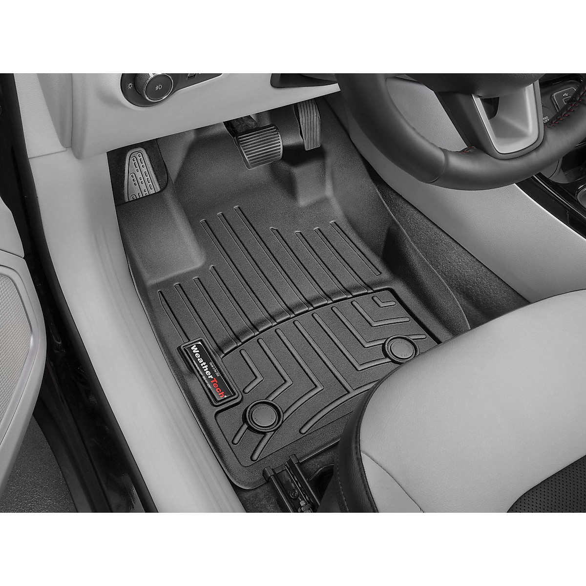 WeatherTech Custom Fit FloorLiners for Jeep Compass - 1st Row (4412051), Black