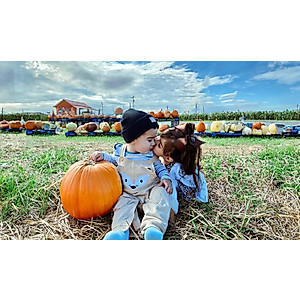 Funky Junque Classic Knit Winter Hat w/Patch: Baby - White (Yellow Smiley)